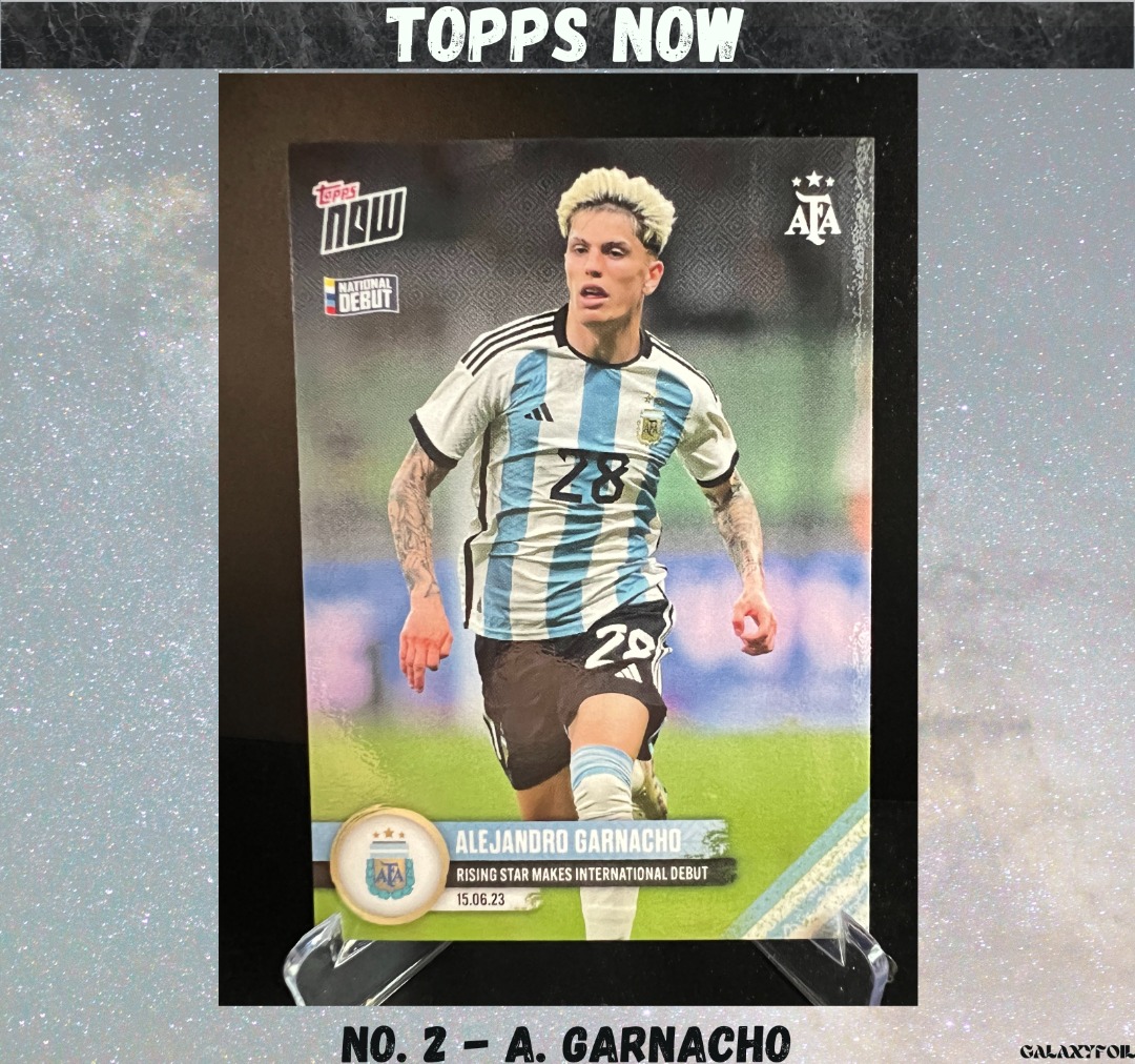 Topps Now: No. - A. Garnacho, Hobbies & Toys, Toys & Games on Carousell