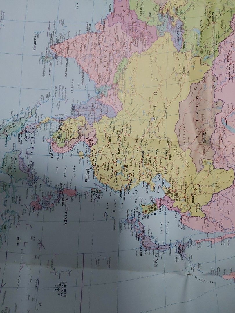 Torn World Map, Hobbies & Toys, Stationery & Craft, Stationery & School ...