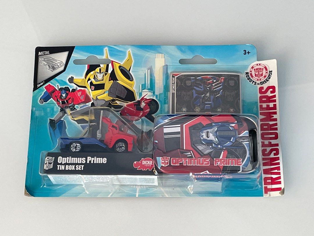 Transformers Optimus Prime Tin Box Set Hasbro Dickie Toys, Hobbies ...