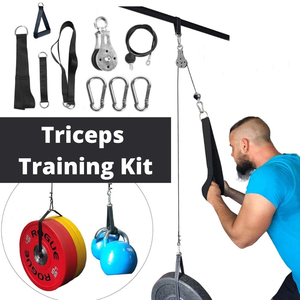 Tricep Training Rope Kit Pulley Cable Machine Cable Attachment System ...