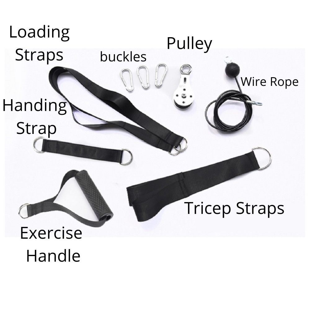 Tricep Training Rope Kit Pulley Cable Machine Cable Attachment System ...