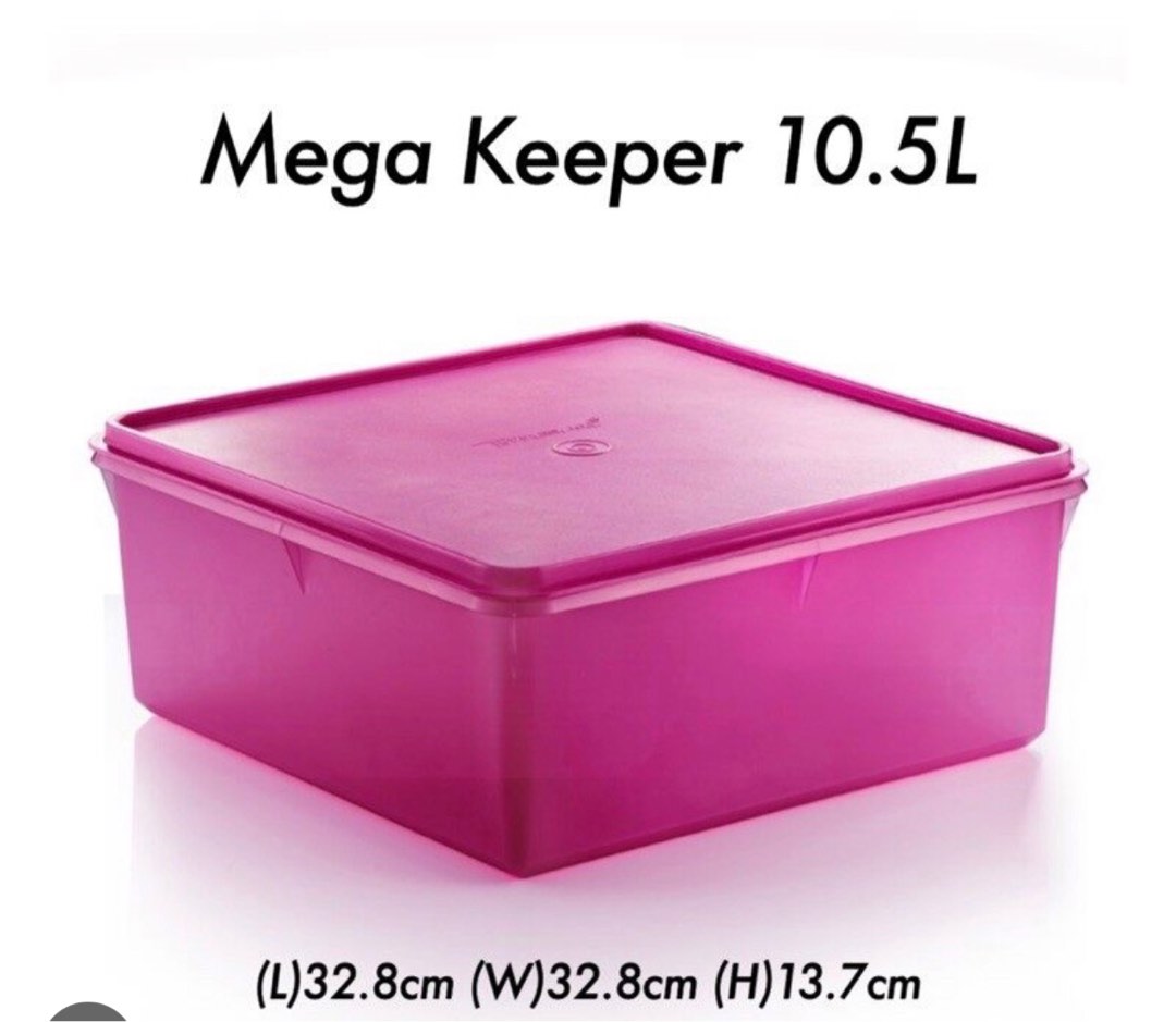 Tupperware Mega Keeper 10.5L, Furniture & Home Living, Kitchenware ...