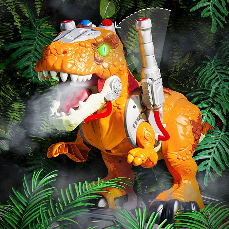 Tyrannosaurus T-Rex toy car For Baby, Baby Hut Car With Smoke Release ...