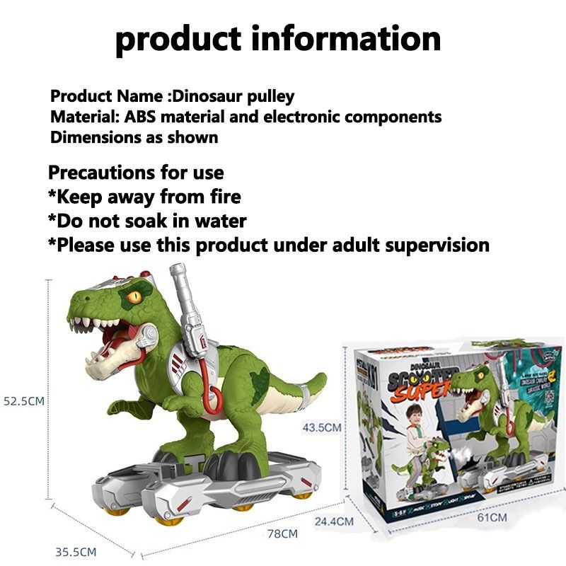 Tyrannosaurus T-Rex toy car For Baby, Baby Hut Car With Smoke Release ...