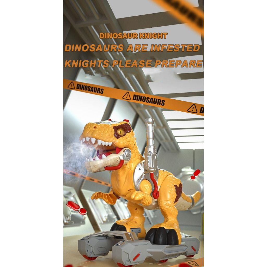 Tyrannosaurus T-Rex toy car For Baby, Baby Hut Car With Smoke Release ...