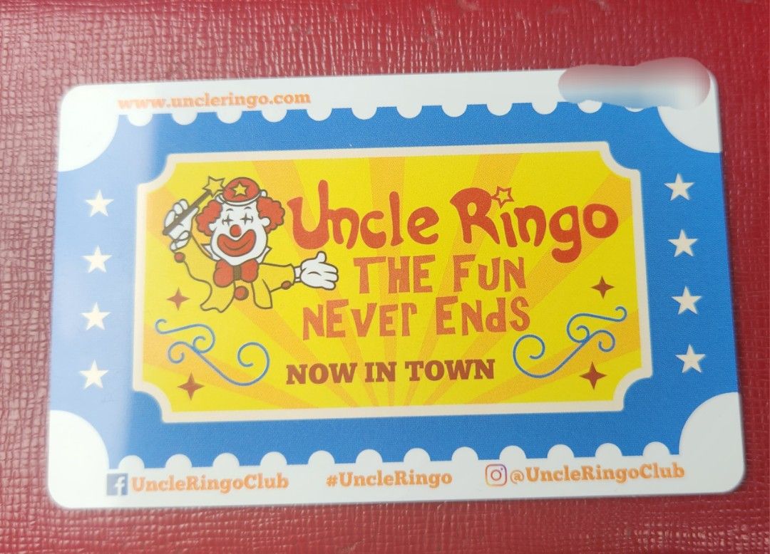 Uncle Bingo rides card, Tickets & Vouchers, Store Credits on Carousell