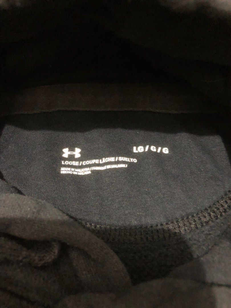 Under Armour x Project Rock Hoodie hitam Under Armour Project Rock ...