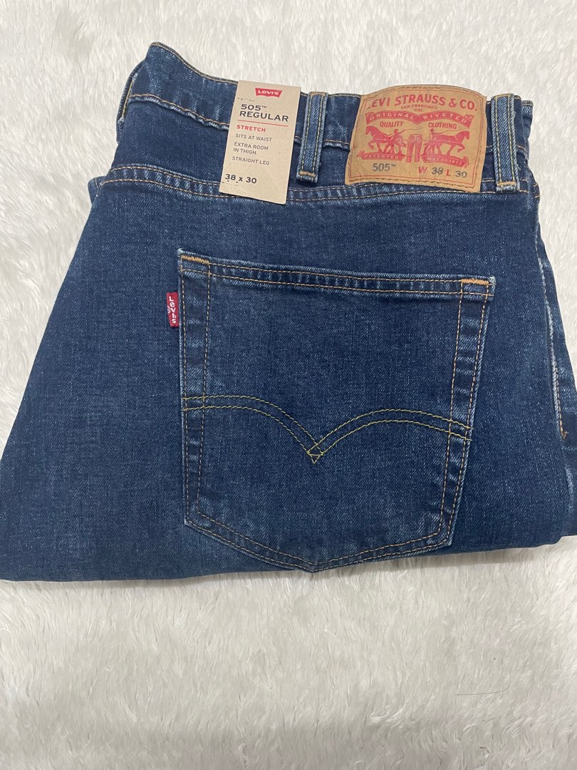 US BOUGHT ORIGINAL LEVIS 505 JEANS MEN 38x30, Men's Fashion, Bottoms ...