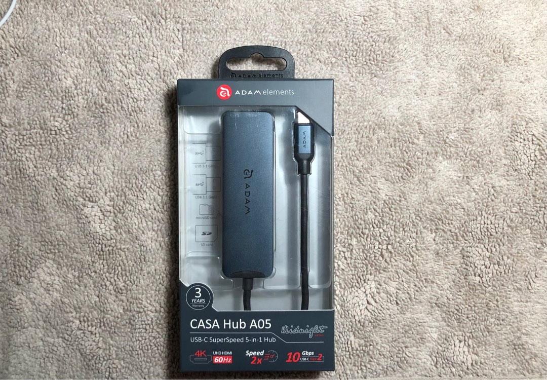 ADAM Elements USB-C Hub Superspeed 5-in-1, Computers & Tech, Parts ...