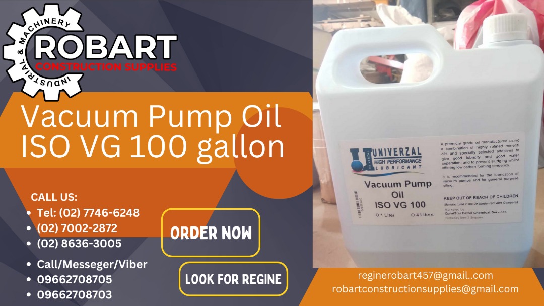 Vacuum Pump Oil ISO VG 100 gallon, Commercial & Industrial ...