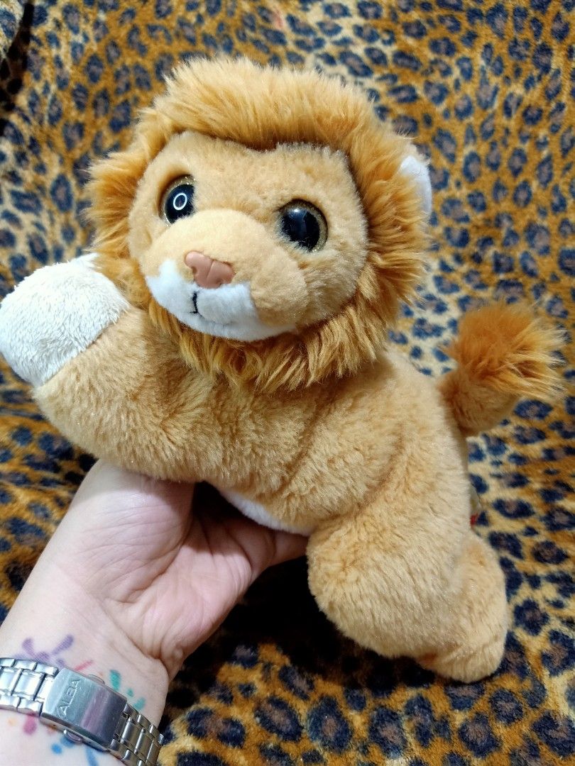 VERY CUTE BIG GLITTERY EYES KEEL TOYS LION PLUSH TOY, Hobbies & Toys ...