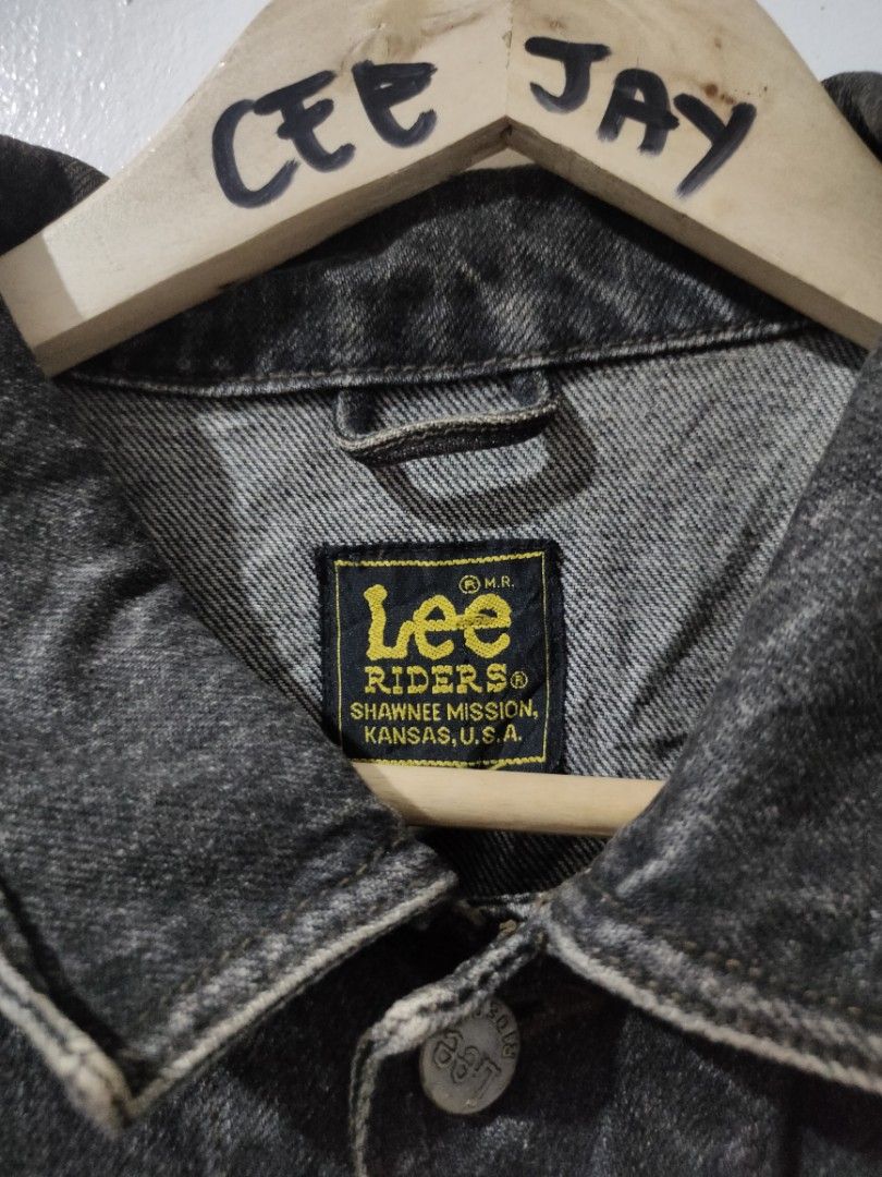 Vintage 80s Lee Riders Shawnee Mission Denim Trucker Jacket, Men's Fashion, Coats, Jackets and ...