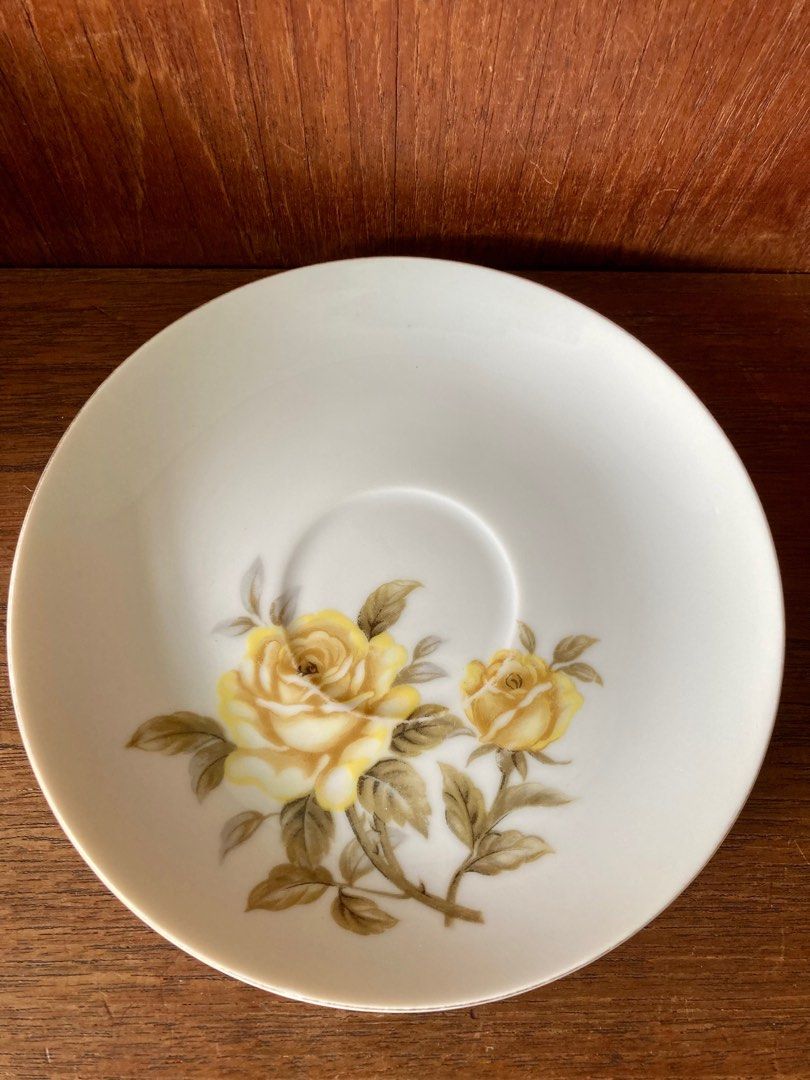 VINTAGE Japanese Yellow Rose China Tea Cup/Saucer Sets (Made in Japan ...