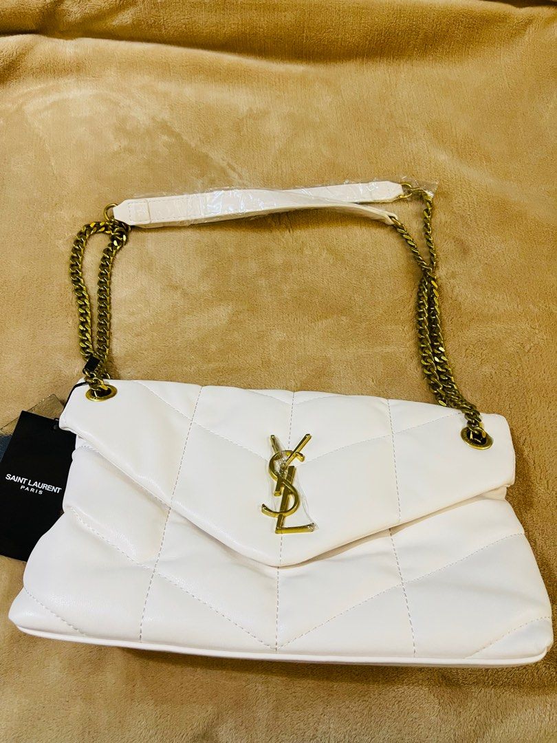 ViP Y$L OffWhite Puffer Chained Sling Bag, Luxury, Bags & Wallets on ...