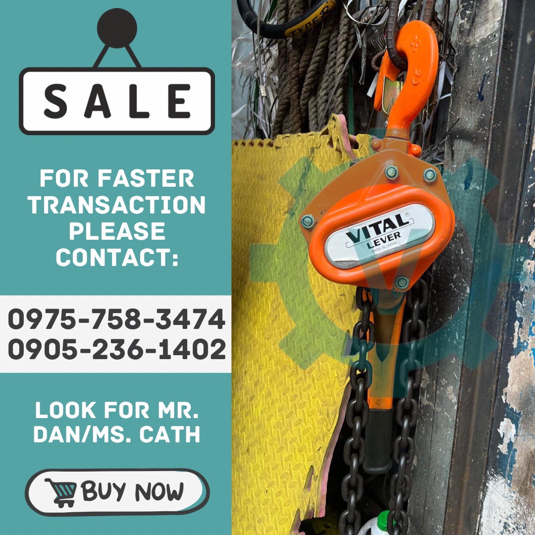 Vital Lever Block, Commercial & Industrial, Construction Tools ...