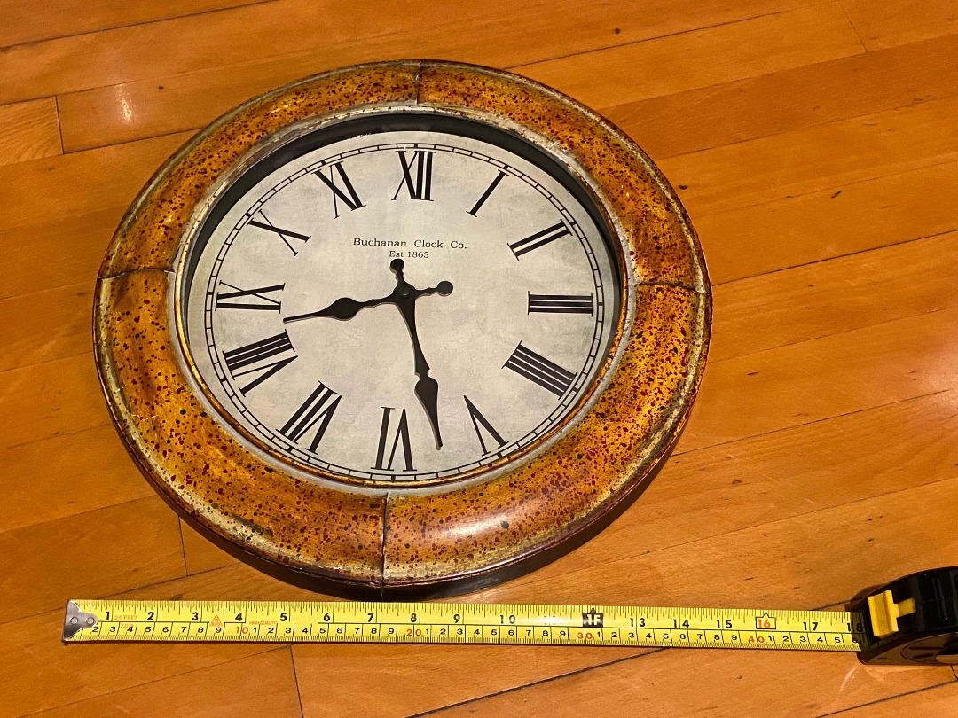 Wall Clock, 16 inches diameter., 傢俬＆家居, 家居裝飾, 時鐘 - Carousell
