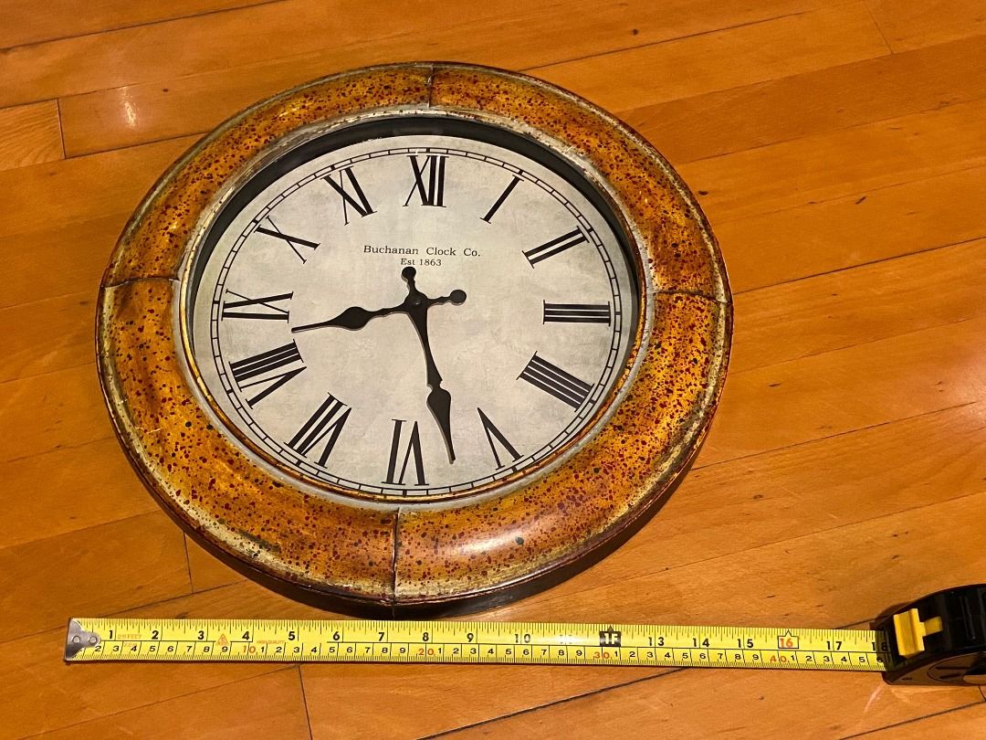 Wall Clock, 16 inches diameter., 傢俬＆家居, 家居裝飾, 時鐘 - Carousell