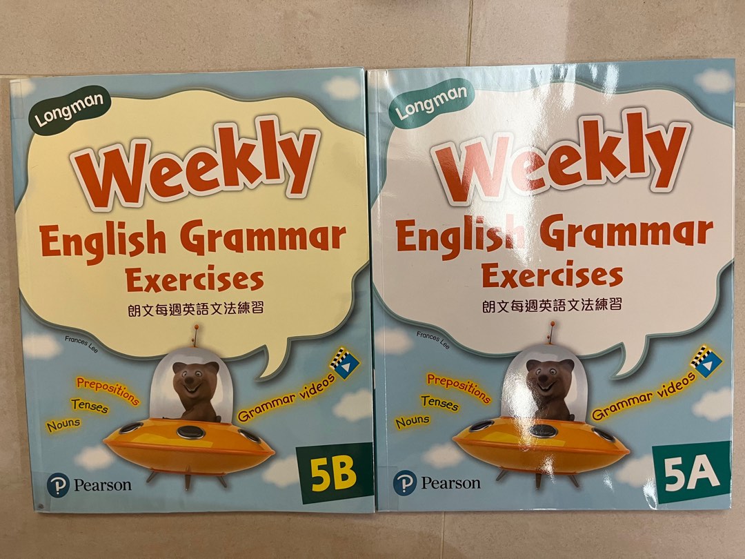Weekly English Grammar Exercises 5A and 5B, 興趣及遊戲, 書本 & 文具, 教科書 - Carousell