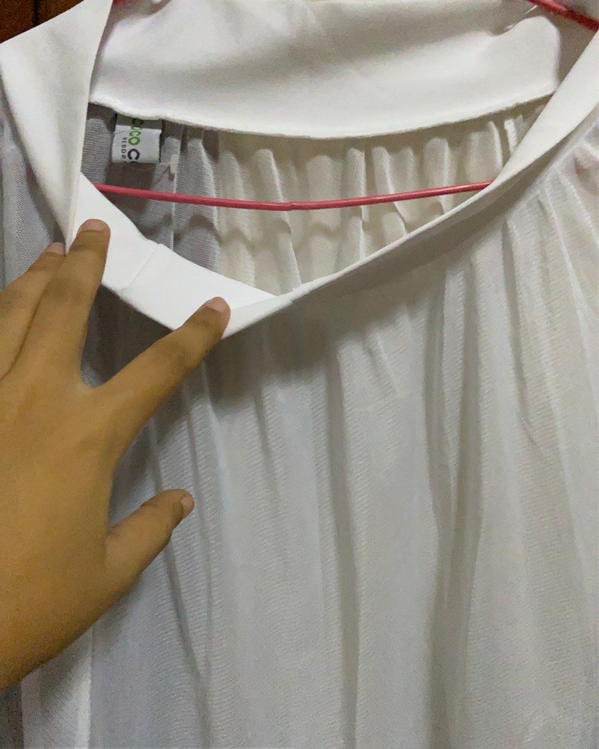 White See Through Palda Coco Banana Brand, Women's Fashion, Bottoms ...