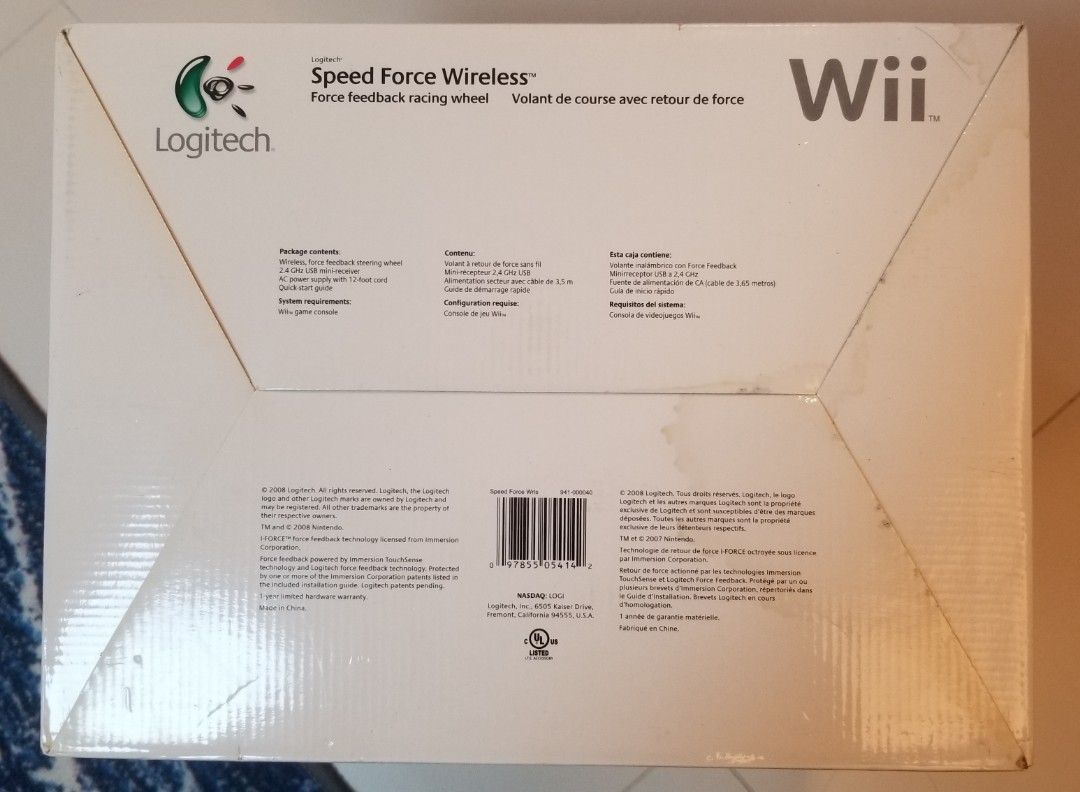 Wii Logitech wheel 軚盤, 電子遊戲, 遊戲機配件, 手掣 - Carousell