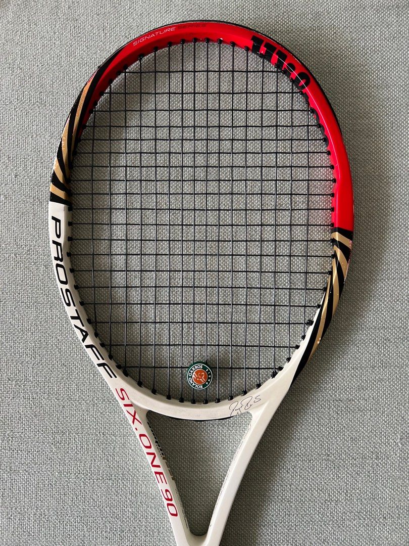 Wilson Tennis Racket - 90 size Federer Pro Staff, Sports Equipment ...