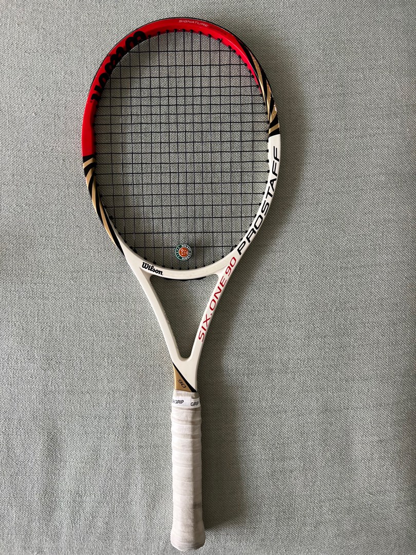 Wilson Tennis Racket - 90 size Federer Pro Staff, Sports Equipment ...