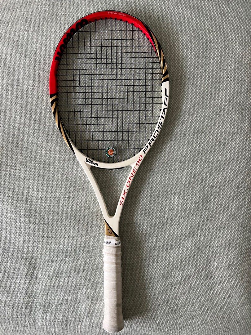Wilson Tennis Racket - 90 size Federer Pro Staff, Sports Equipment ...