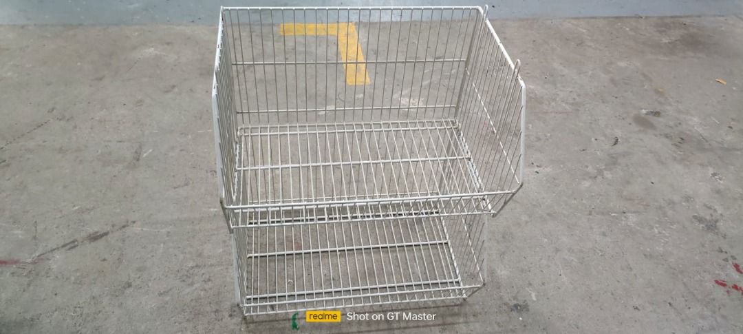 Wire Grid Storage Rack/Wire Mesh Shelf, Furniture & Home Living ...