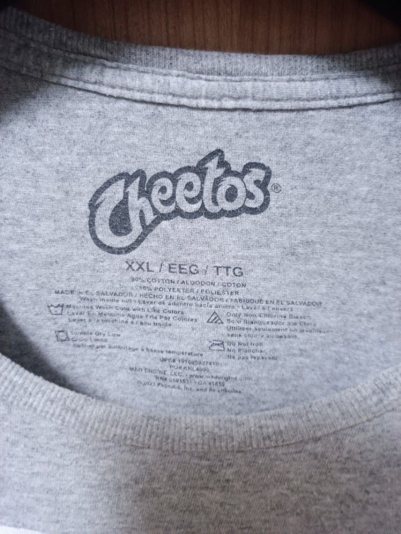 XXL Cheetos T Shirt, Men's Fashion, Tops & Sets, Tshirts & Polo Shirts ...