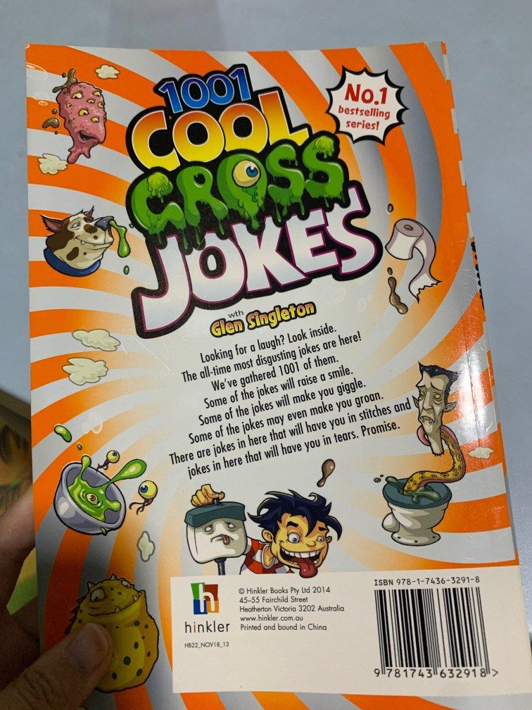 1001 cool gross jokes, Hobbies & Toys, Books & Magazines, Children's ...