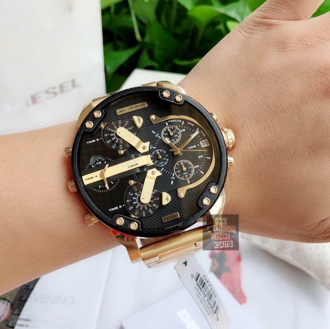 100% Original Diesel Mr. Daddy 2.0 Chronograph Men's Watch DZ7333 (pre ...