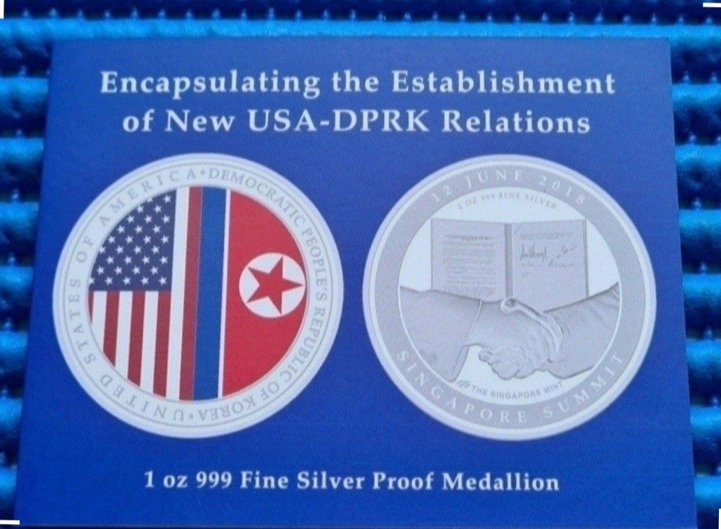 2018 United States Trump & DPRK Kim Summit in Singapore Commemorative ...