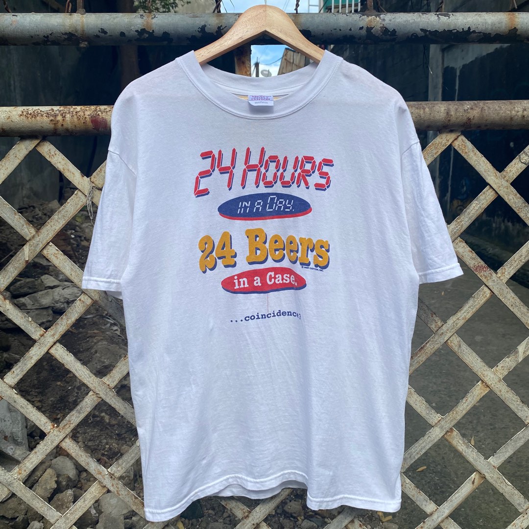 24 Hours in a day & 24 Beers in a case, Men's Fashion, Tops & Sets ...