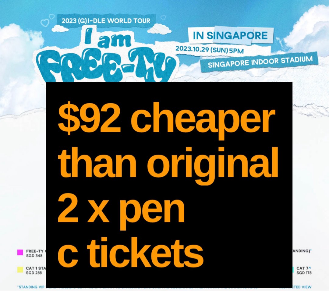 2 X Pen C. Selling $92 cheaper than original! (G)I-DLE, Gidle, GI-DLE., Tickets & Vouchers ...