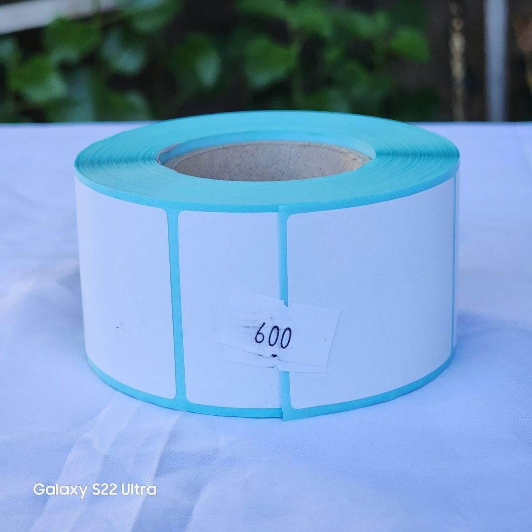 40MM X 46MM PLAIN WHITE DIGITAL SCALE LABEL, Hobbies & Toys, Stationary ...