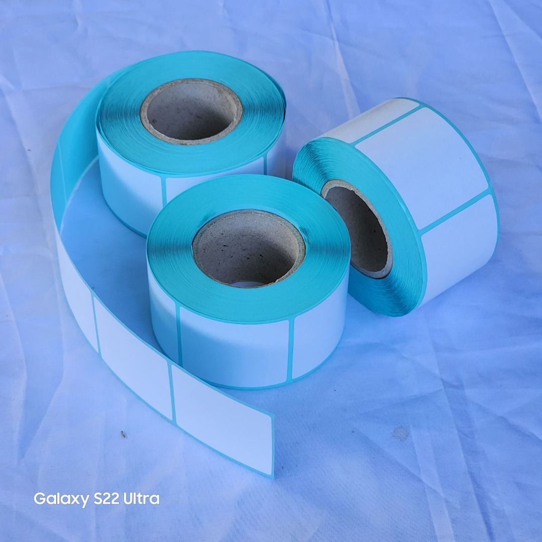 40MM X 46MM PLAIN WHITE DIGITAL SCALE LABEL, Hobbies & Toys, Stationary ...