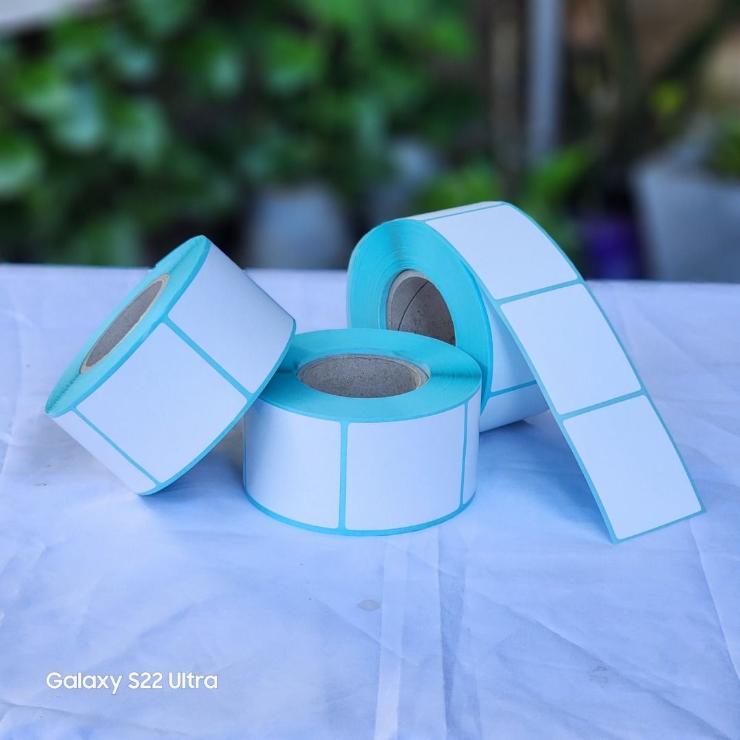 40MM X 46MM PLAIN WHITE DIGITAL SCALE LABEL, Hobbies & Toys, Stationary ...