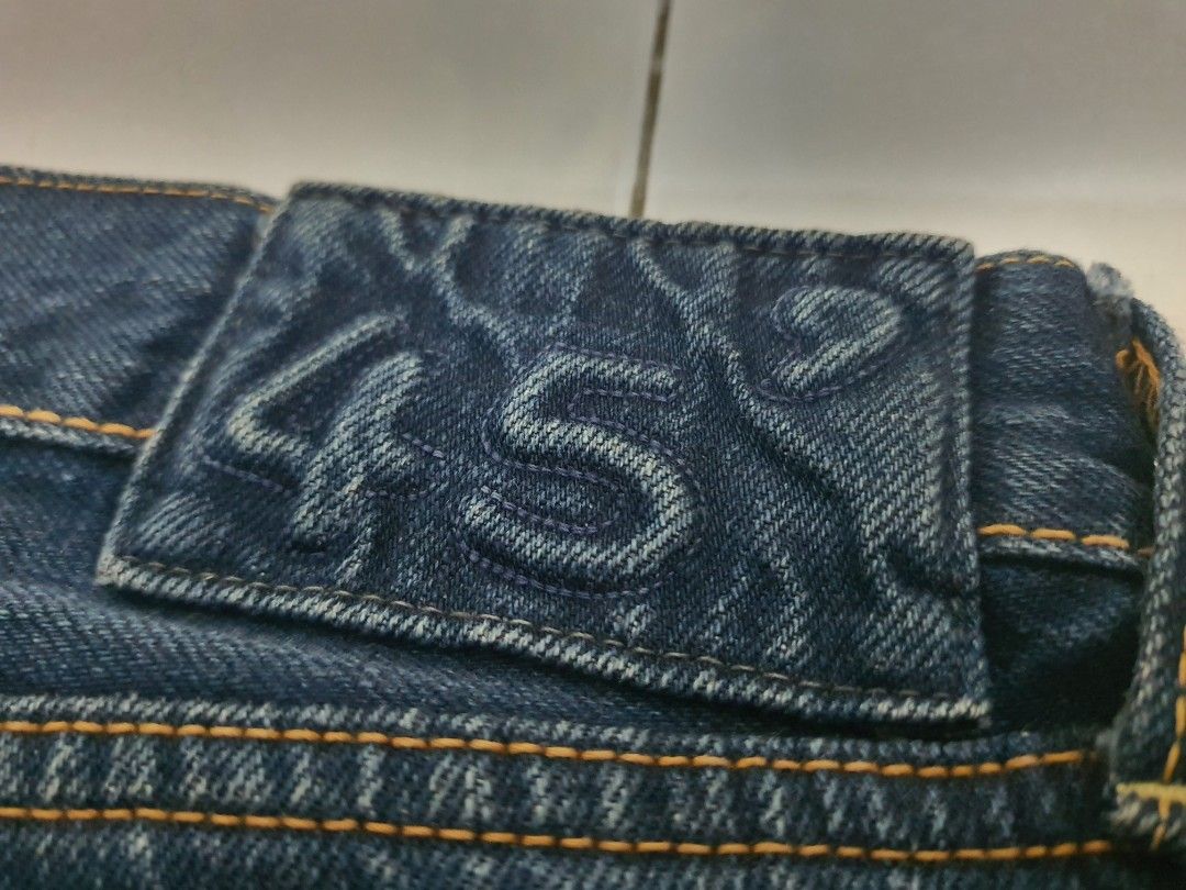 45R 45rpm Japanese Tradisional Ai Plant Indigo Dyed Jeans, Men's Fashion, Bottoms, Jeans on ...
