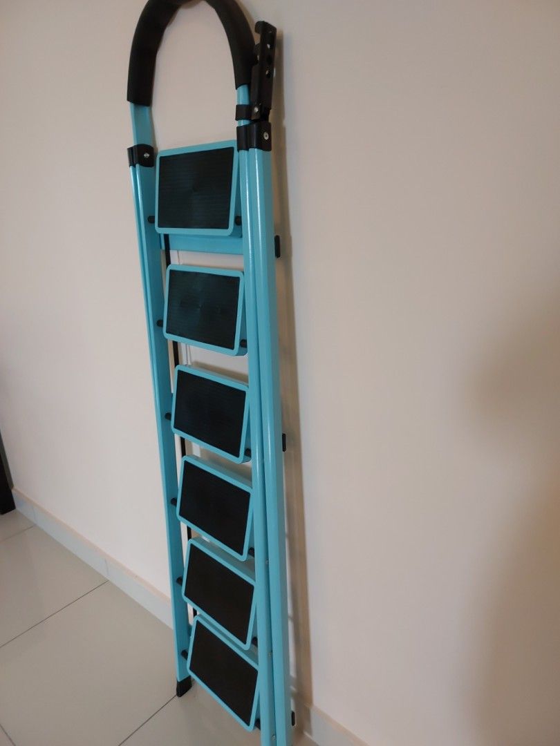 6 Tier Modern Ladder with stable wide steps, Furniture & Home Living ...