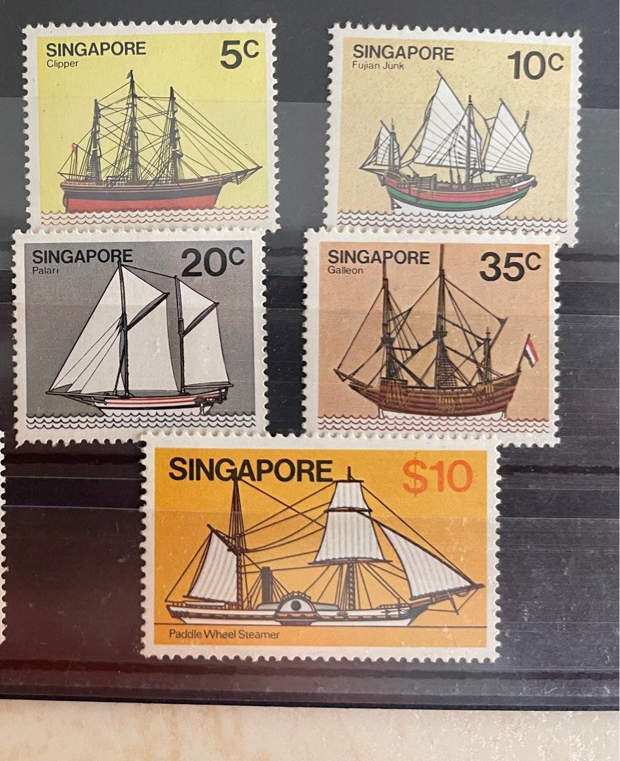 8pcs Singapore Ship Mint Stamps Set 1980, Hobbies & Toys, Collectibles ...