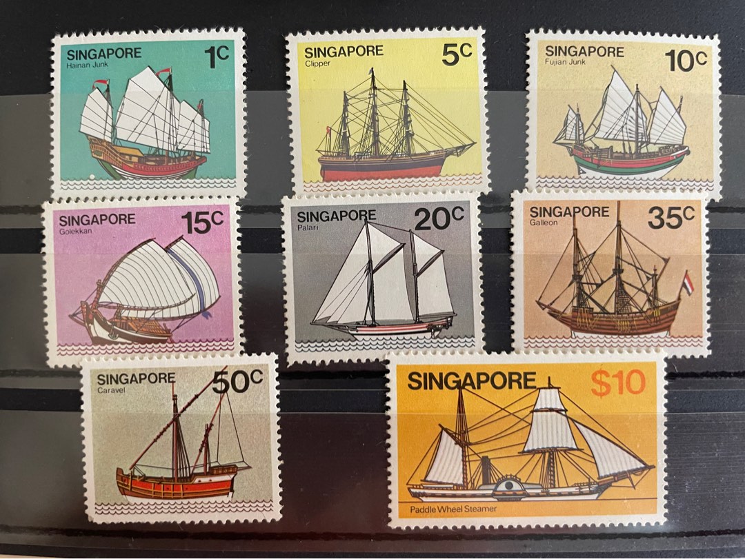 8pcs Singapore Ship Mint Stamps Set 1980, Hobbies & Toys, Collectibles ...