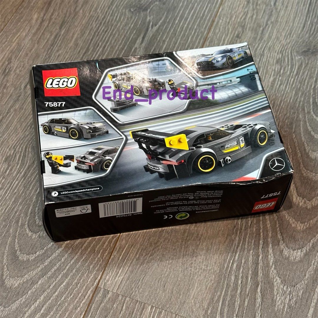 全新 Brand New 未開盒 LEGO 樂高 75877 Mercedes-AMG GT3 Speed Champions 賽車系列 ...