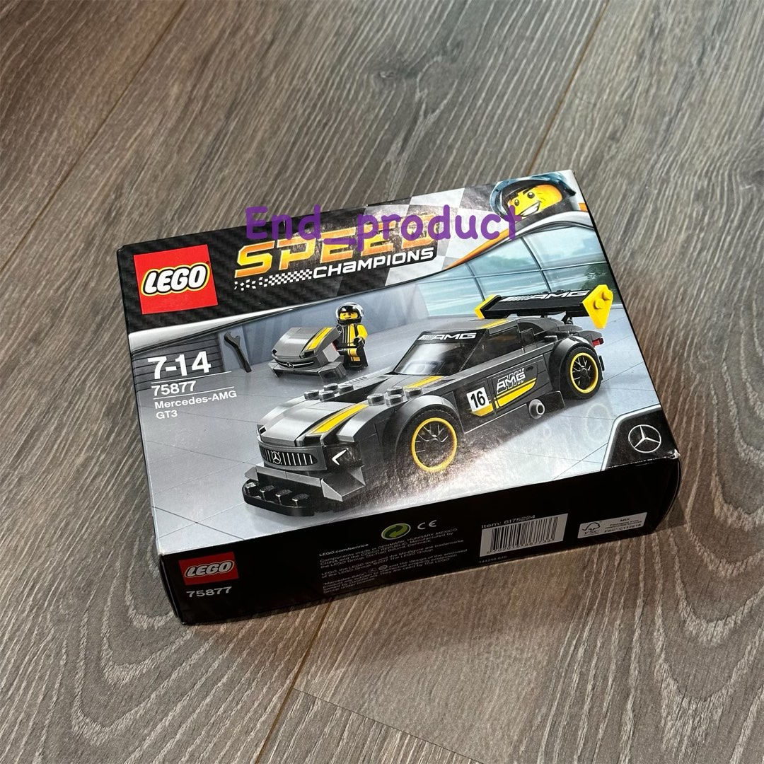 全新 Brand New 未開盒 LEGO 樂高 75877 Mercedes-AMG GT3 Speed Champions 賽車系列 ...