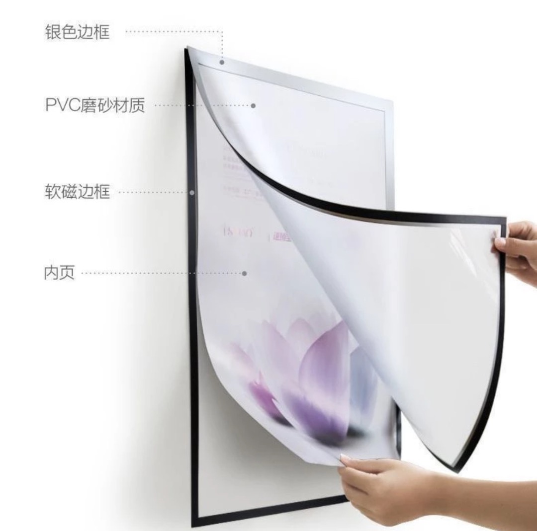 A2 magnetic silver photo frame, Furniture & Home Living, Home Decor ...