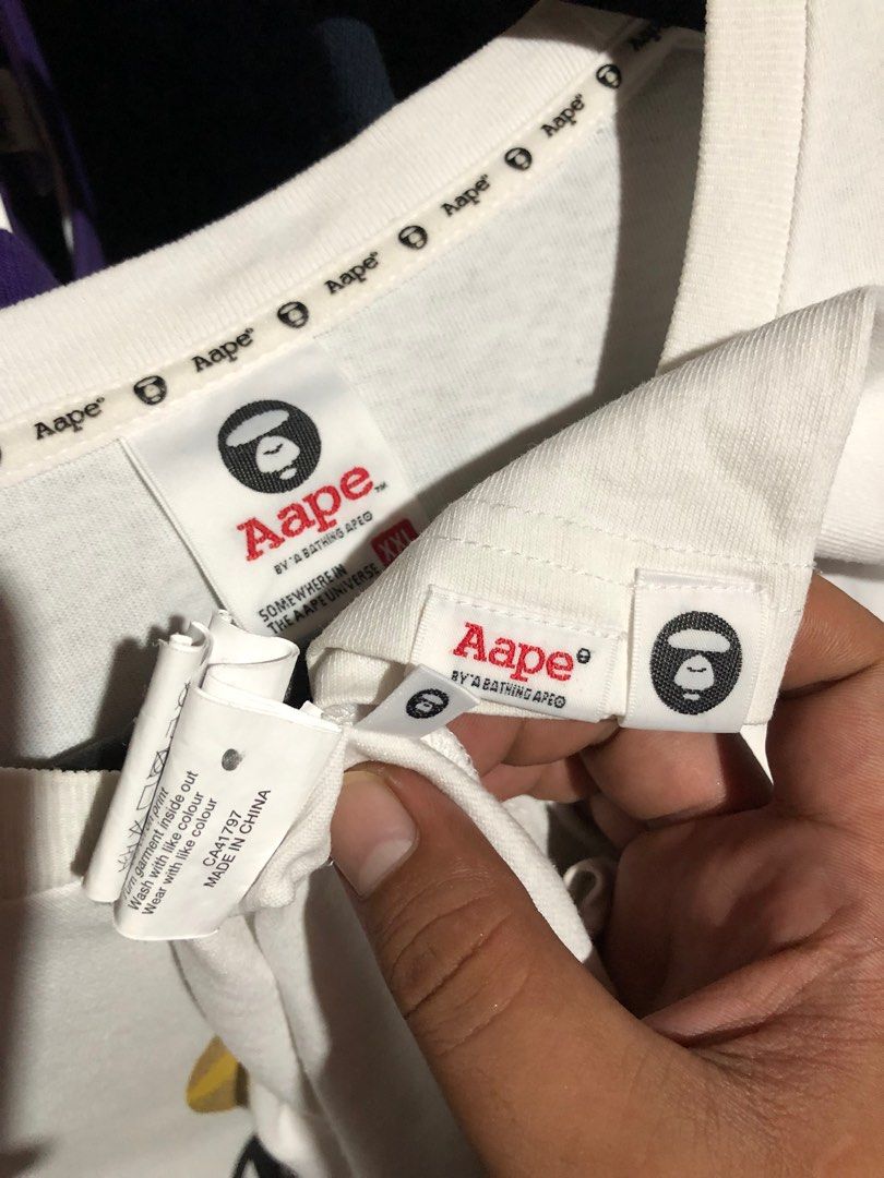 Aape Gold head logo, Men's Fashion, Tops & Sets, Tshirts & Polo Shirts on Carousell