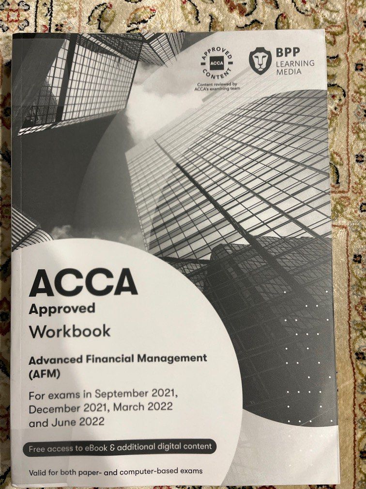 ACCA Advanced Financial Management (AFM) BPP Workbook, Hobbies & Toys ...