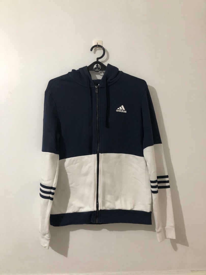 Adidas Two Tone Zip Up Hoodie Jacket, Women's Fashion, Coats, Jackets ...