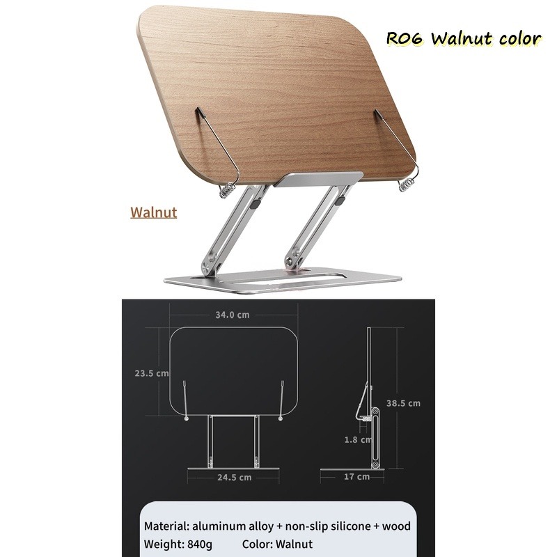 Adjustable Book Stand Laptop Stand Ergonomic Reading Stand Foldable ...