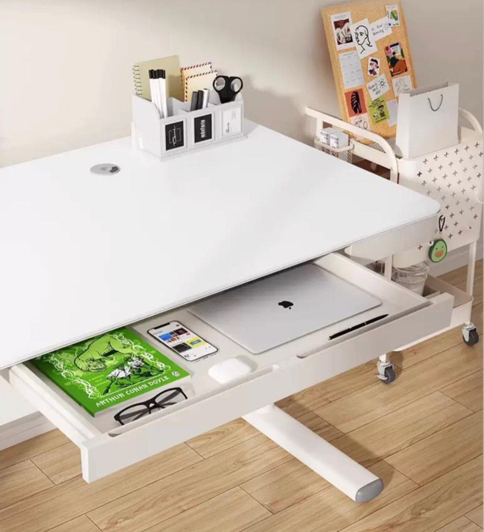 Adjustable Study Table, Furniture & Home Living, Furniture, Tables & Sets on Carousell