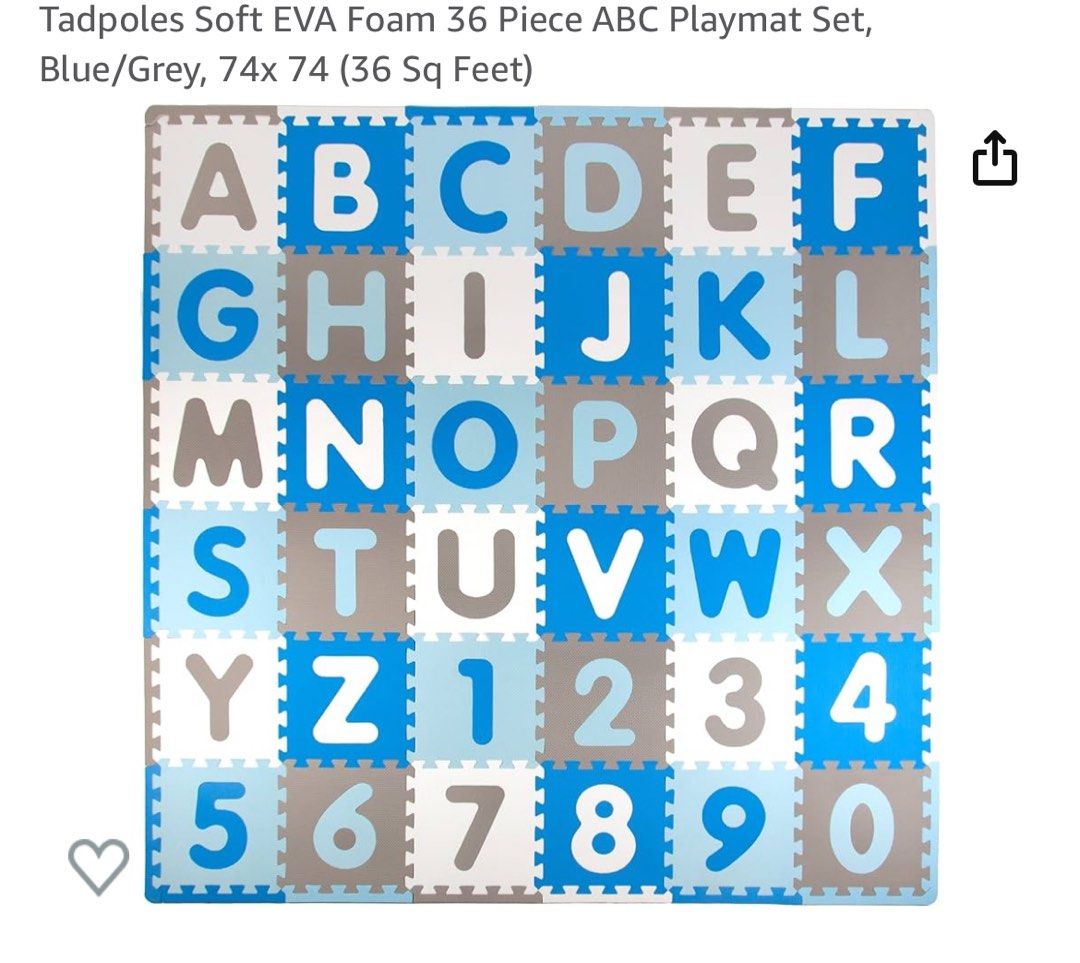 Alphabet Playmat Babymat Baby, Babies & Kids, Infant Playtime on Carousell